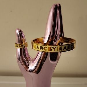 Marc By Marc Jacobs | Jewelry | Marc Jacobs Logo Ring And Bracelet Set ...